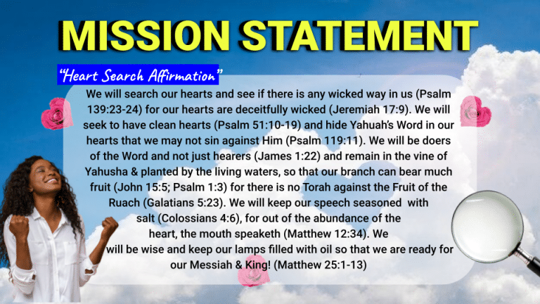 Heart Search - Assembly of Yahuah