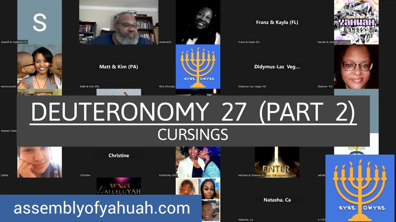 Deuteronomy 27 (Part 2): Cursings - Assembly of Yahuah